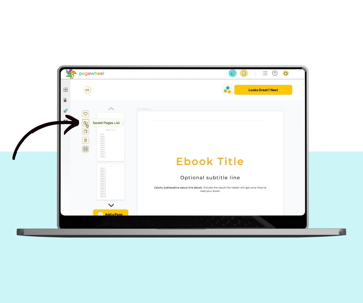 How to Add a Saved Page to a Digital Product – PageWheel