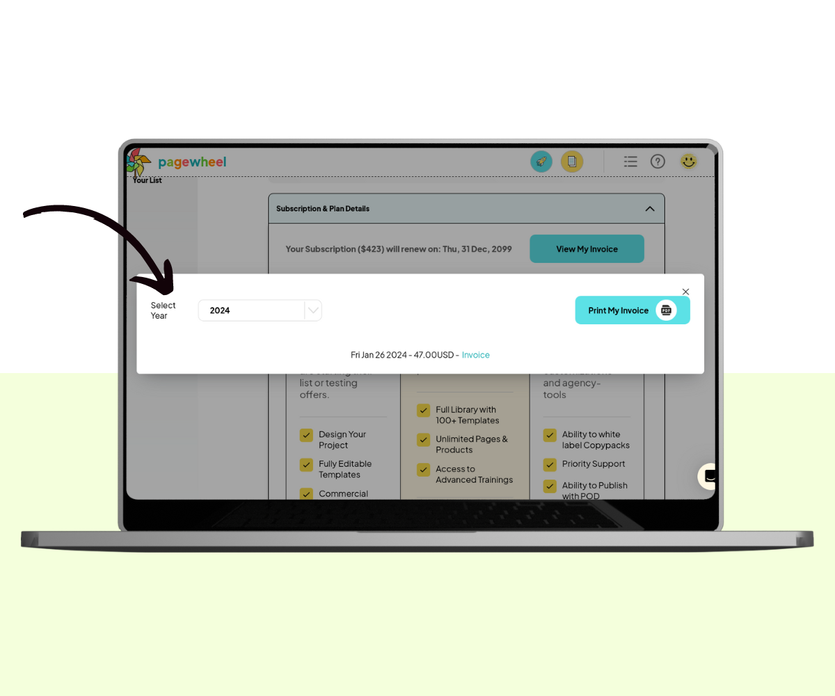 How to Download an Invoice on Pagewheel – PageWheel