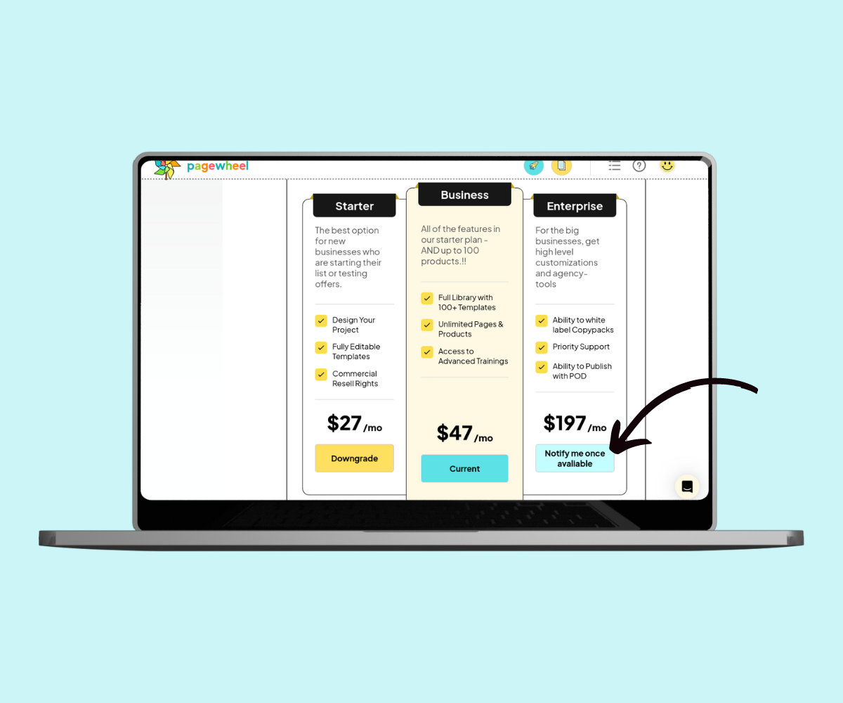 How to Change Your Pagewheel Subscription Plan – PageWheel