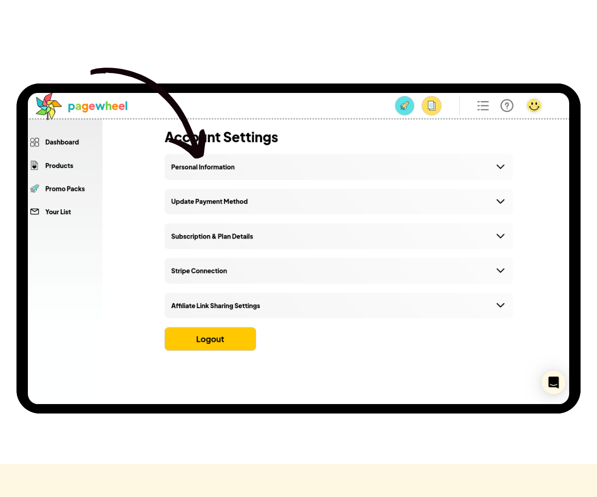 How To Update Your Personal Information – PageWheel