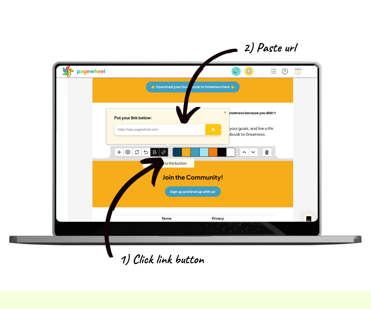 Linking to Your Product’s Community on the Delivery Page – PageWheel
